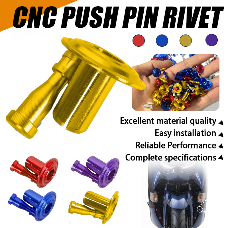 16pcs Cnc BODY CLIP BOLT Precision Lock Push Pin Rivet CNC Aluminum ...