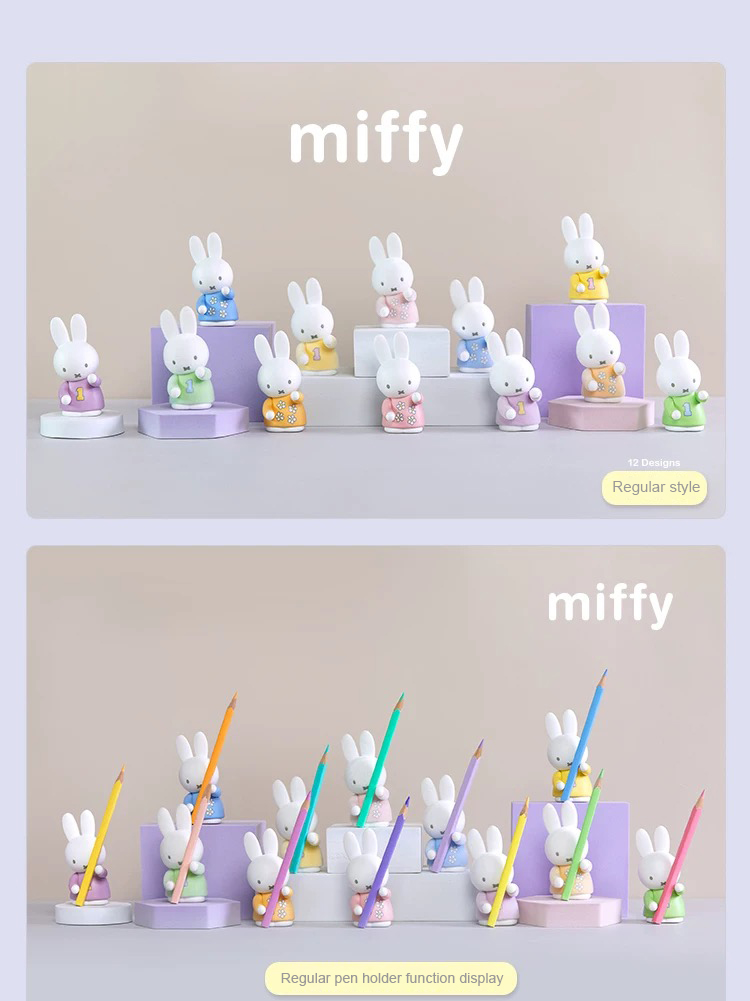 Genuine miffy Rabbit Storage Rack Series blind box Figure Doll Trendy ...