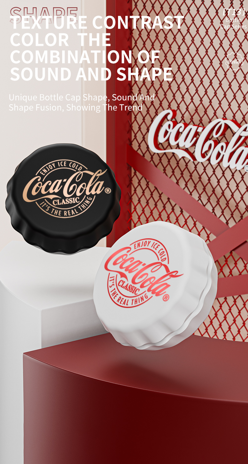 Coca-Cola T13 True Wireless Bluetooth Earbuds Semi-in-ear Design | 13mm ...