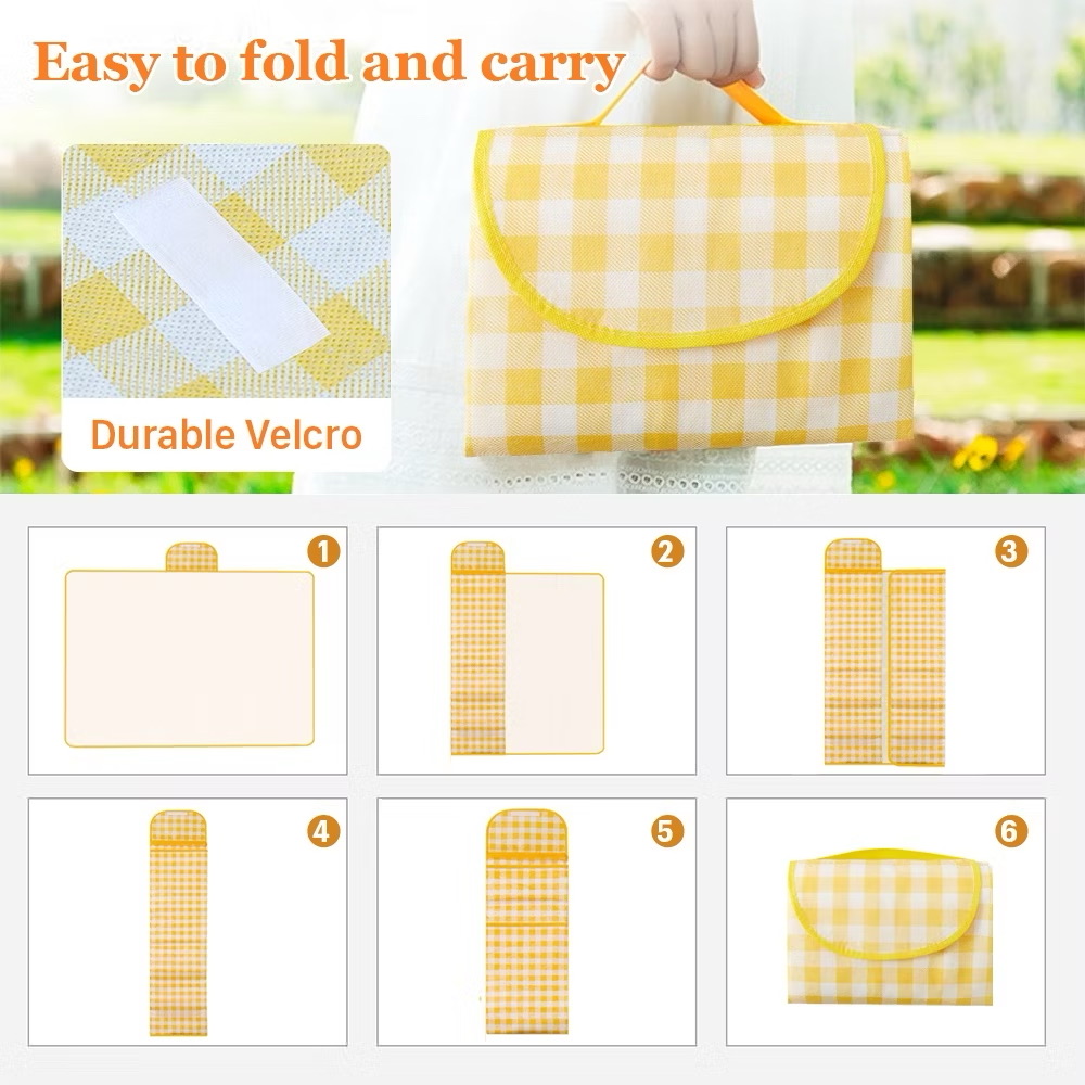 Foldable Waterproof Picnic Mat – Large Reinforced Thickened Non-woven ...