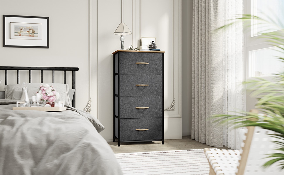 Drawer Clothes Storage Chest Cabinet 2/3/4 Layers Sturdy Steel Frame ...