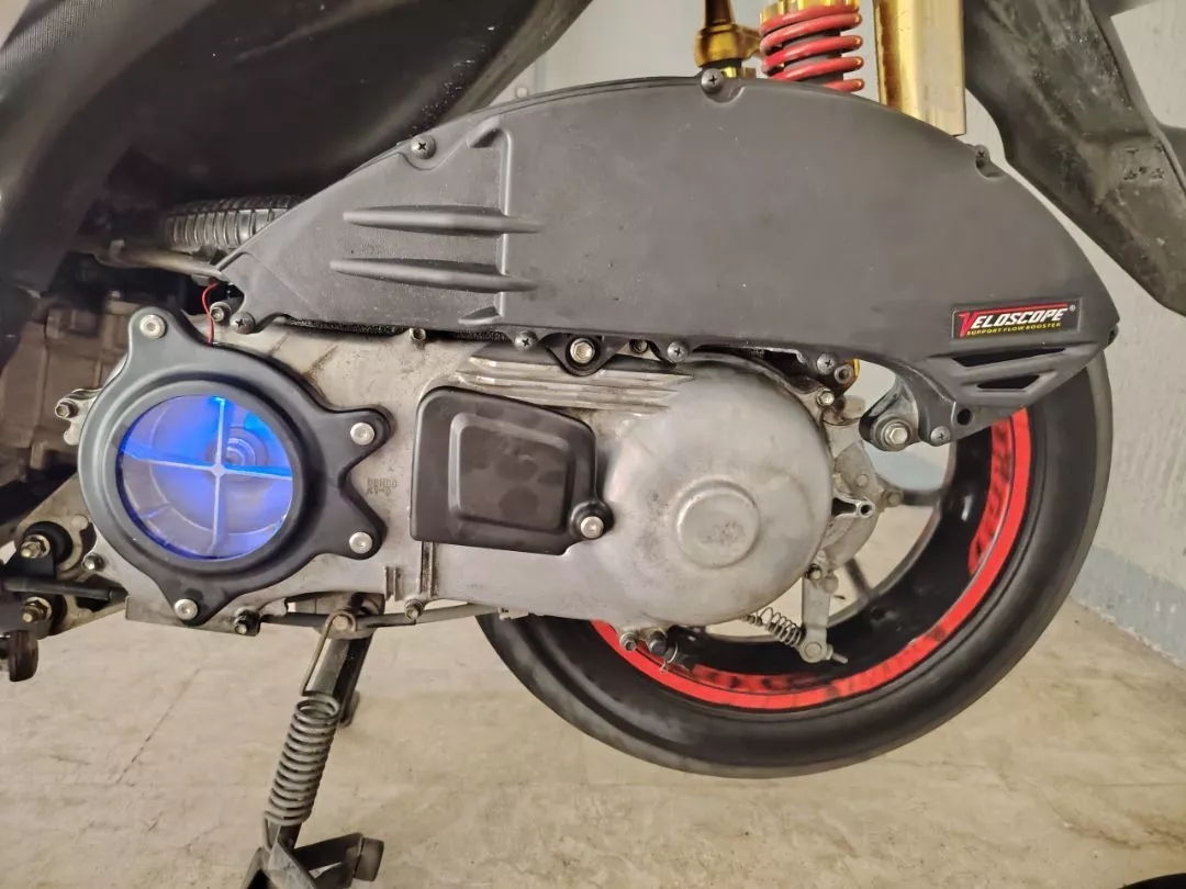 Nmax Aerox v2 Transparent Acrylic CVT Cover With Light Box And Bolts ...