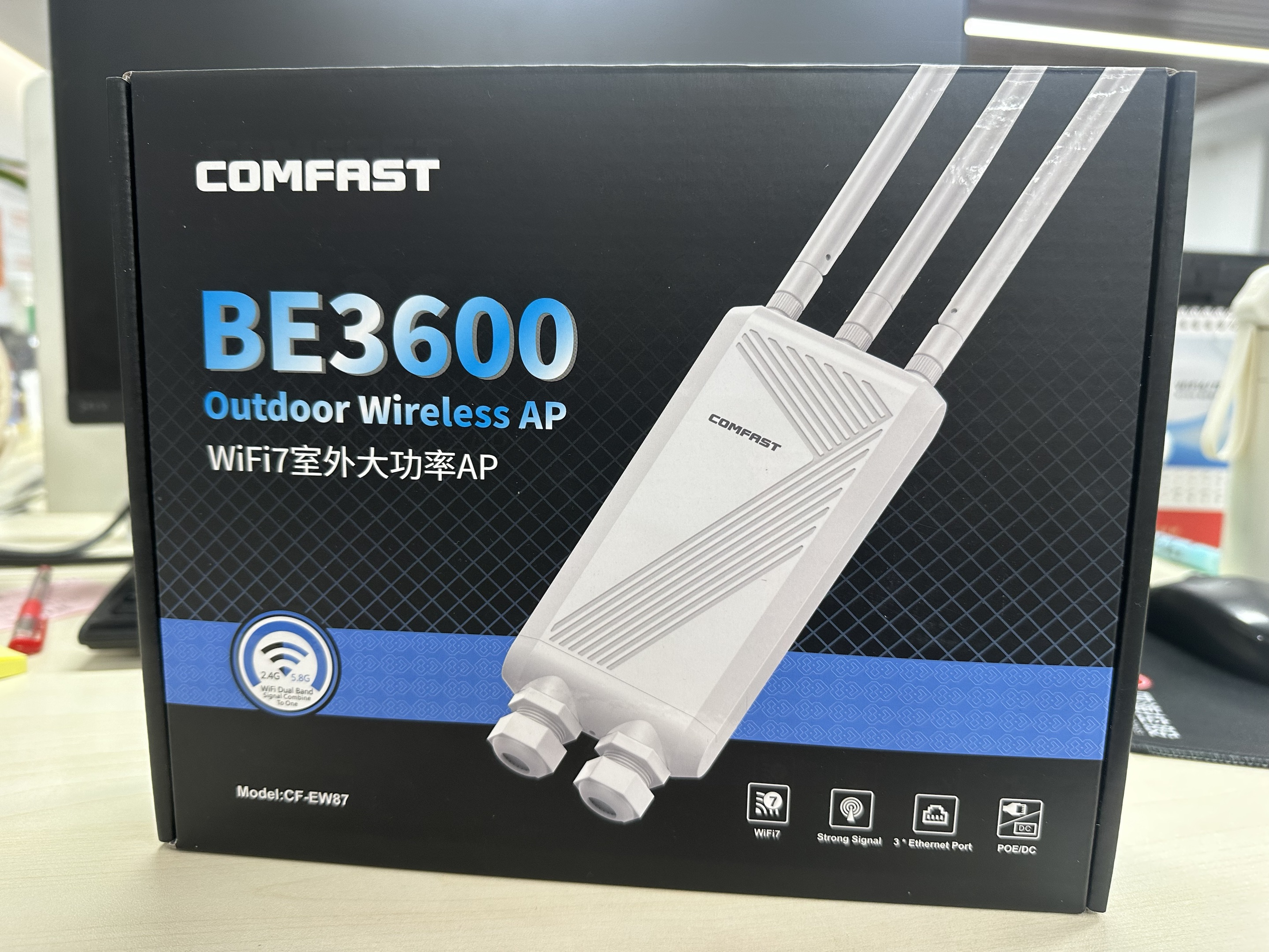 Comfast WiFi7 Outdoor Antennas BE3600 Wireless AP Dual Band 2.4+5.8G ...