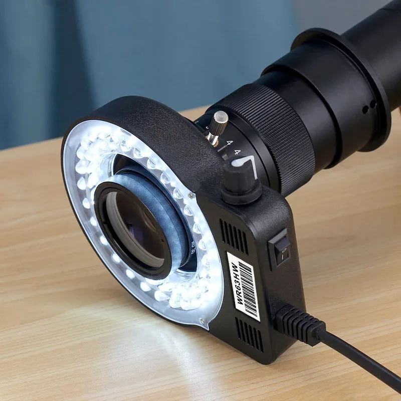 KUAIQU Microscope Illumination 56 Led Adjustable Ring Light 1-100% For ...