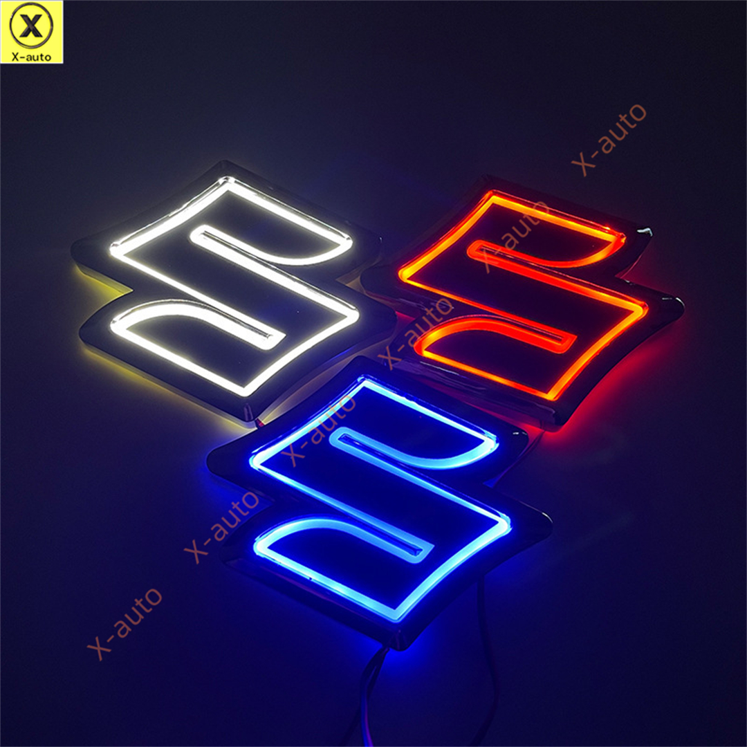Suzuki 5D Car LED Emblem Logo Badge Light - One Size 10.8x9.8cm - Fits ...