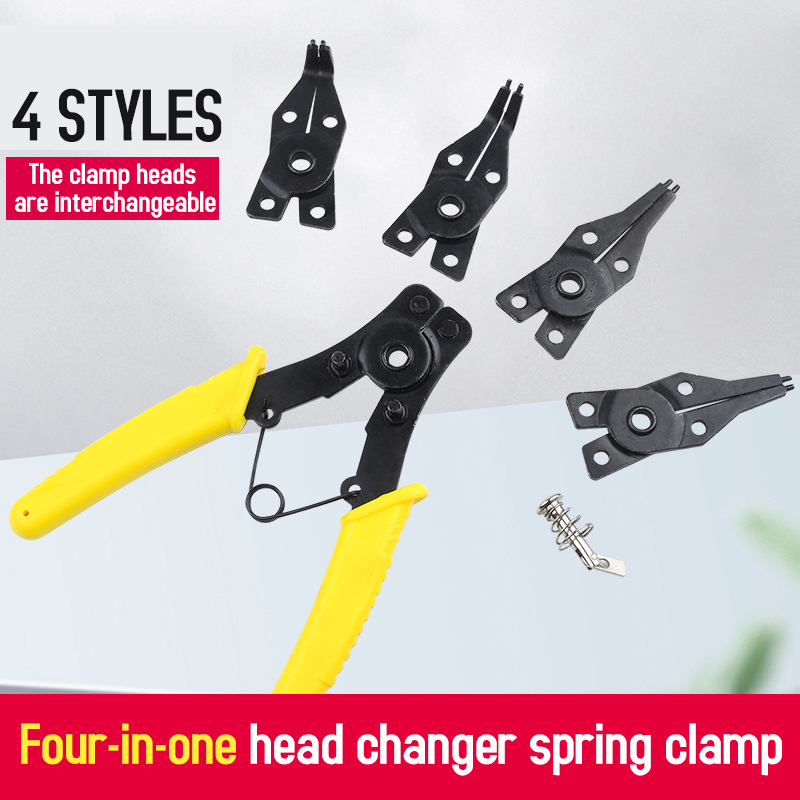 4-in-1 Multi-Function Circlip Pliers Set - Interchangeable Head ...