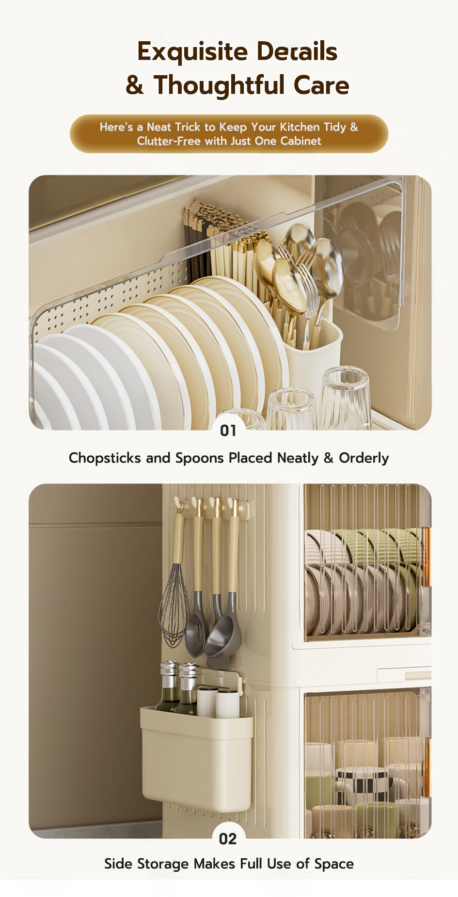 Foldable Plastic Dish Cabinet Dish Drainer Drying Rack Aesthetic With ...
