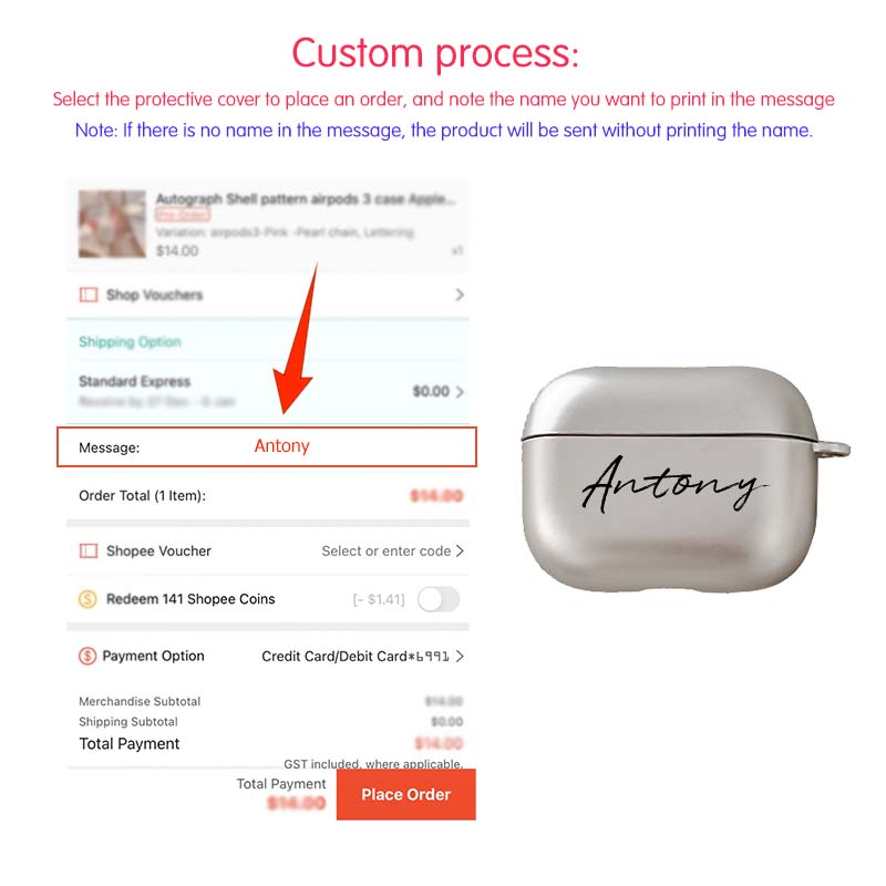 Matte anti-fingerprint airpods 4/3 Customized AirPods Pro 3 case ...