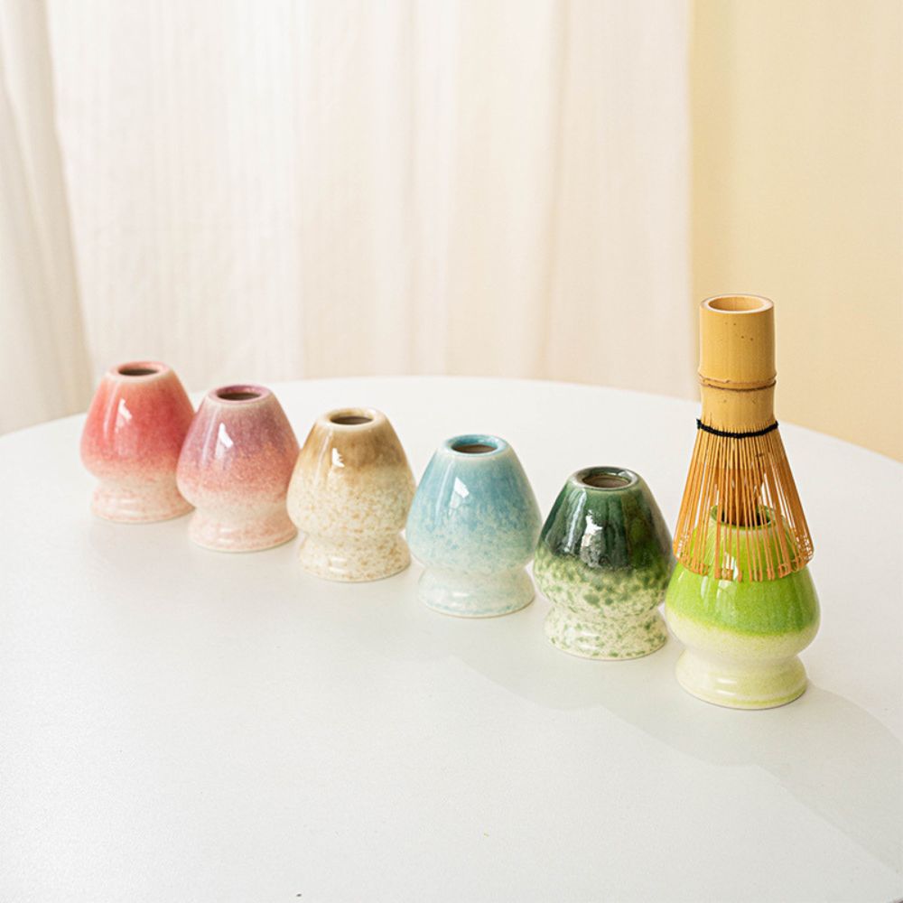 GREENDAY 5PCS Japanese Matcha Bowl with Pouring Spout, Matcha Tea Set ...