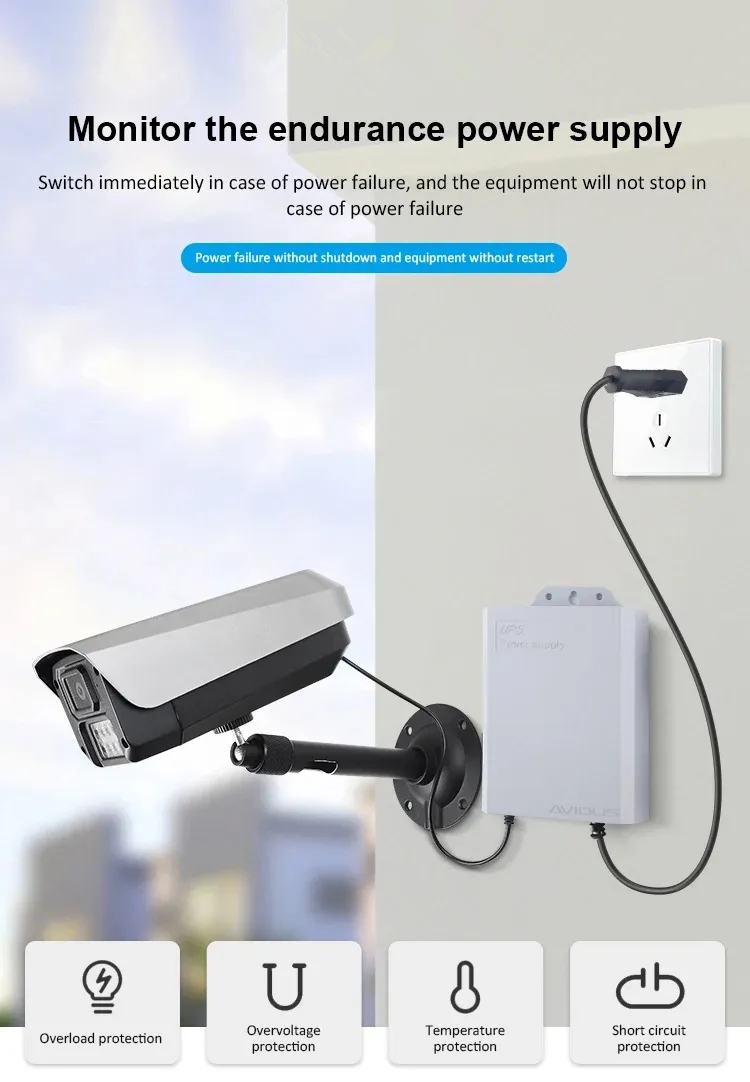 12V 1.5A Uninterruptible Power Supply Mini UPS Battery Backup for WiFi ...