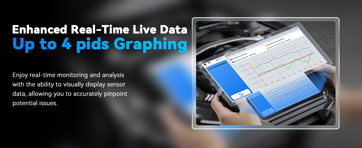 XTOOL D5S D5 Engine/Transmission/ABS/SRS/EPB System OBD2 Scanner ...