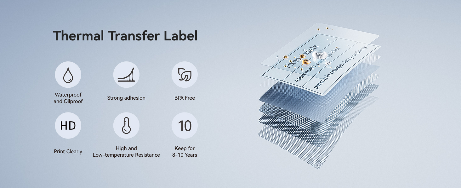 NIIMBOT M2 Label Printer 300dpi PET Label Anti-high/low Temperature ...