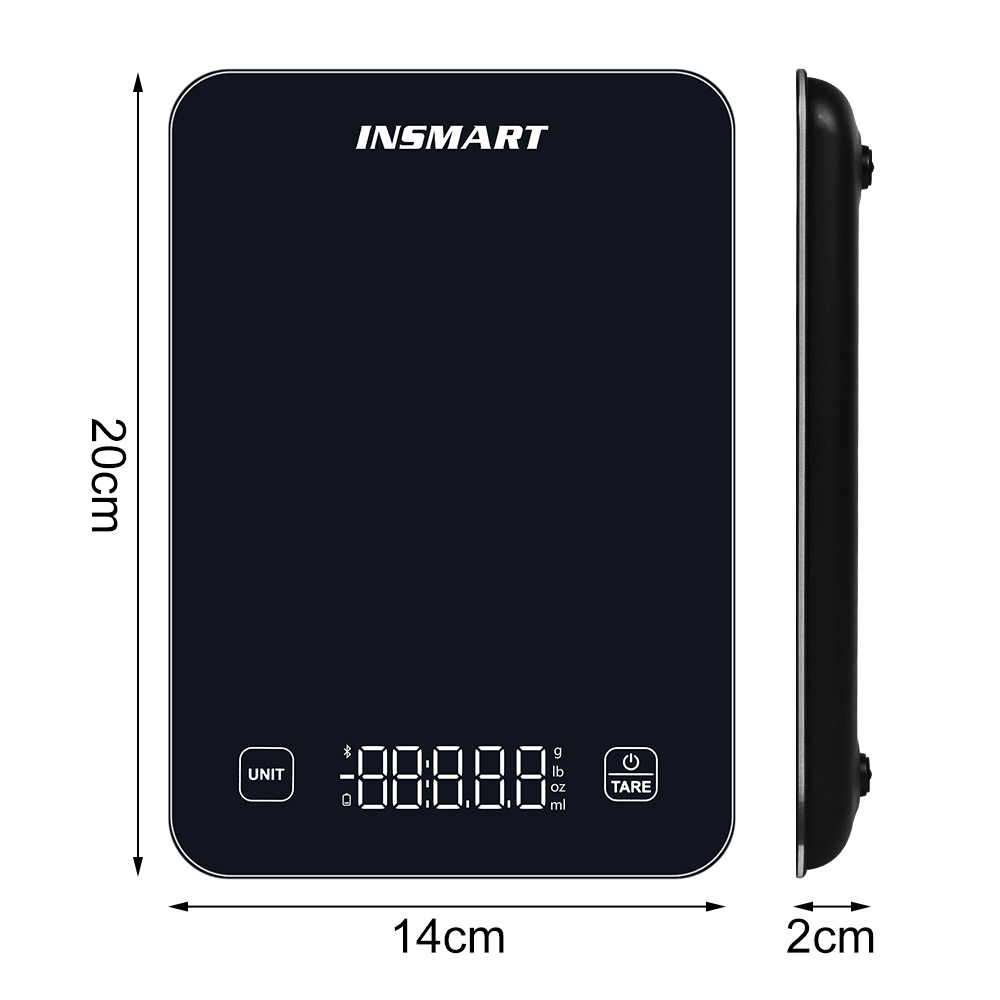 INSMART Digital Kitchen Scale 0.1g Accuracy Coffee Scale Liquid ...