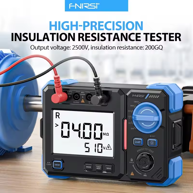 FNIRSI MRT-1050 Insulation Resistance Tester 1000V 20GΩ Megohmmeter AC ...