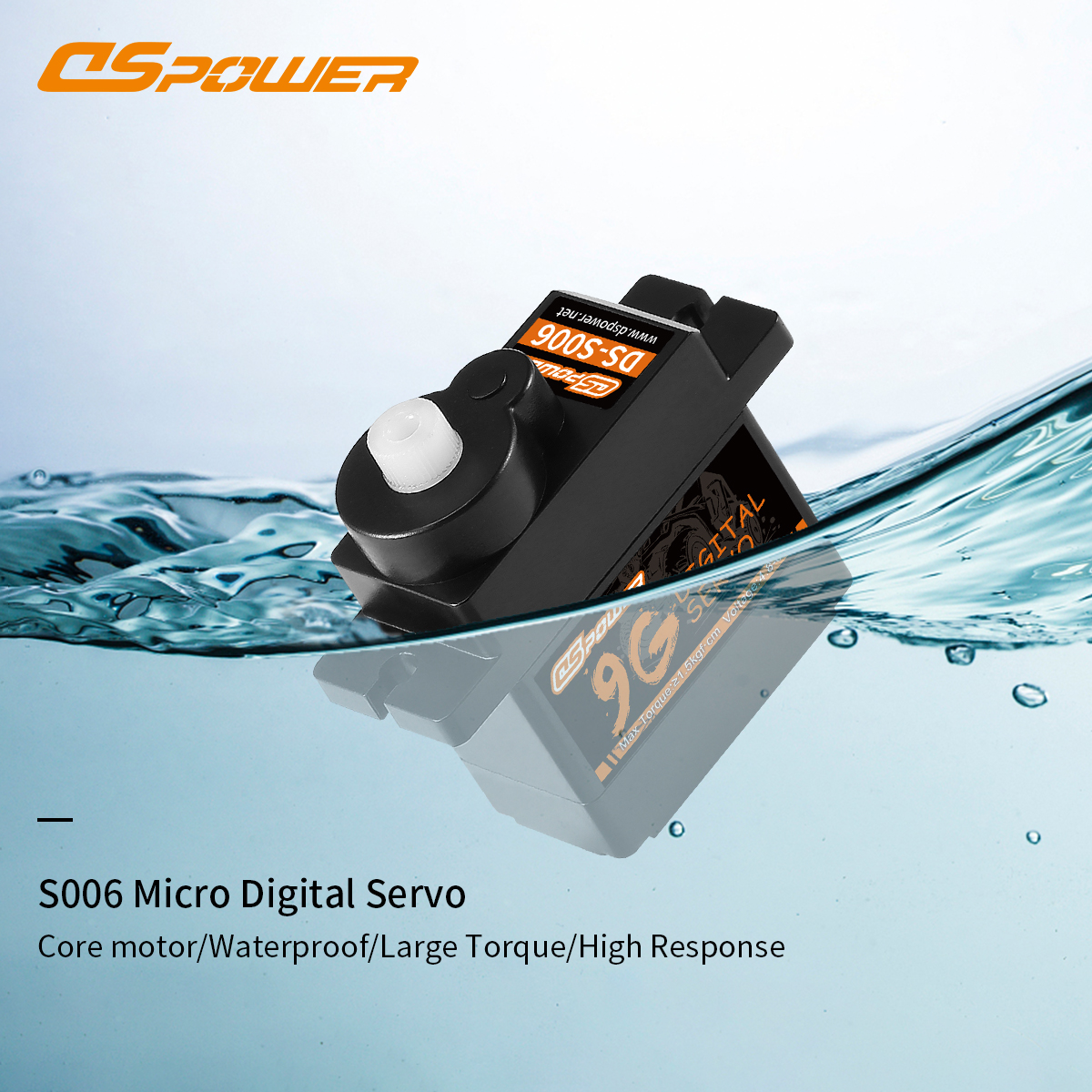 DSPOWER 15PCS 9G Waterproof 1.5KG Digital Micro Servo For RC Plane FPV ...