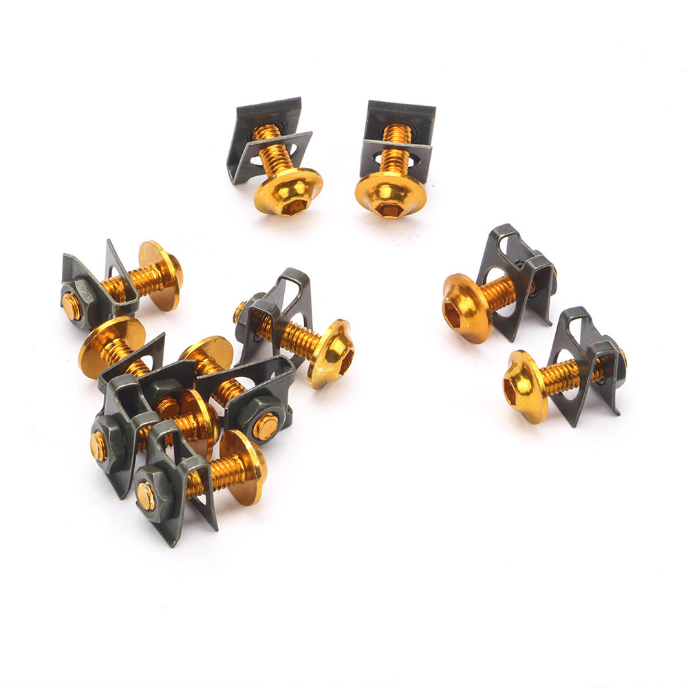 [Fast delivery]10Pcs Motorcycle M6 6mm Fairing Bolts Kit Spire Speed ...