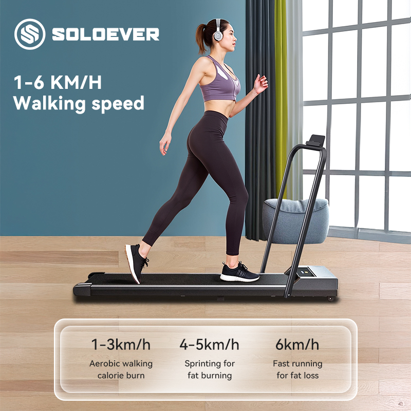SOLOEVER Treadmill Walking – Silent Compact Walking Machine for Home ...