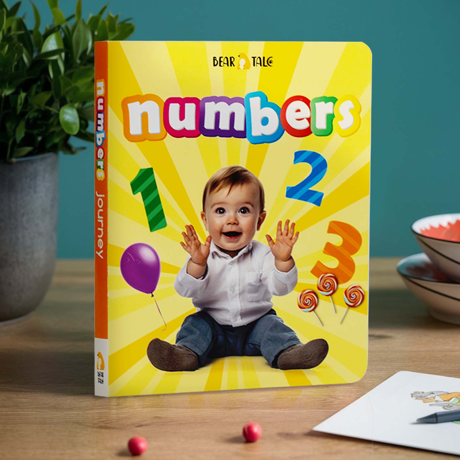 BEAR TALE Kids Numbers Early Learning Picture Book Toddler 1-10 for ...