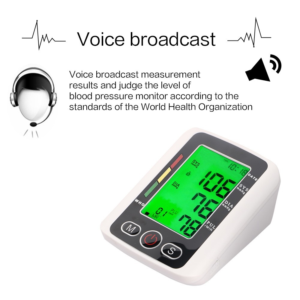 Arm Blood Pressure Digital Monitor with Accurate Readings and Automatic ...