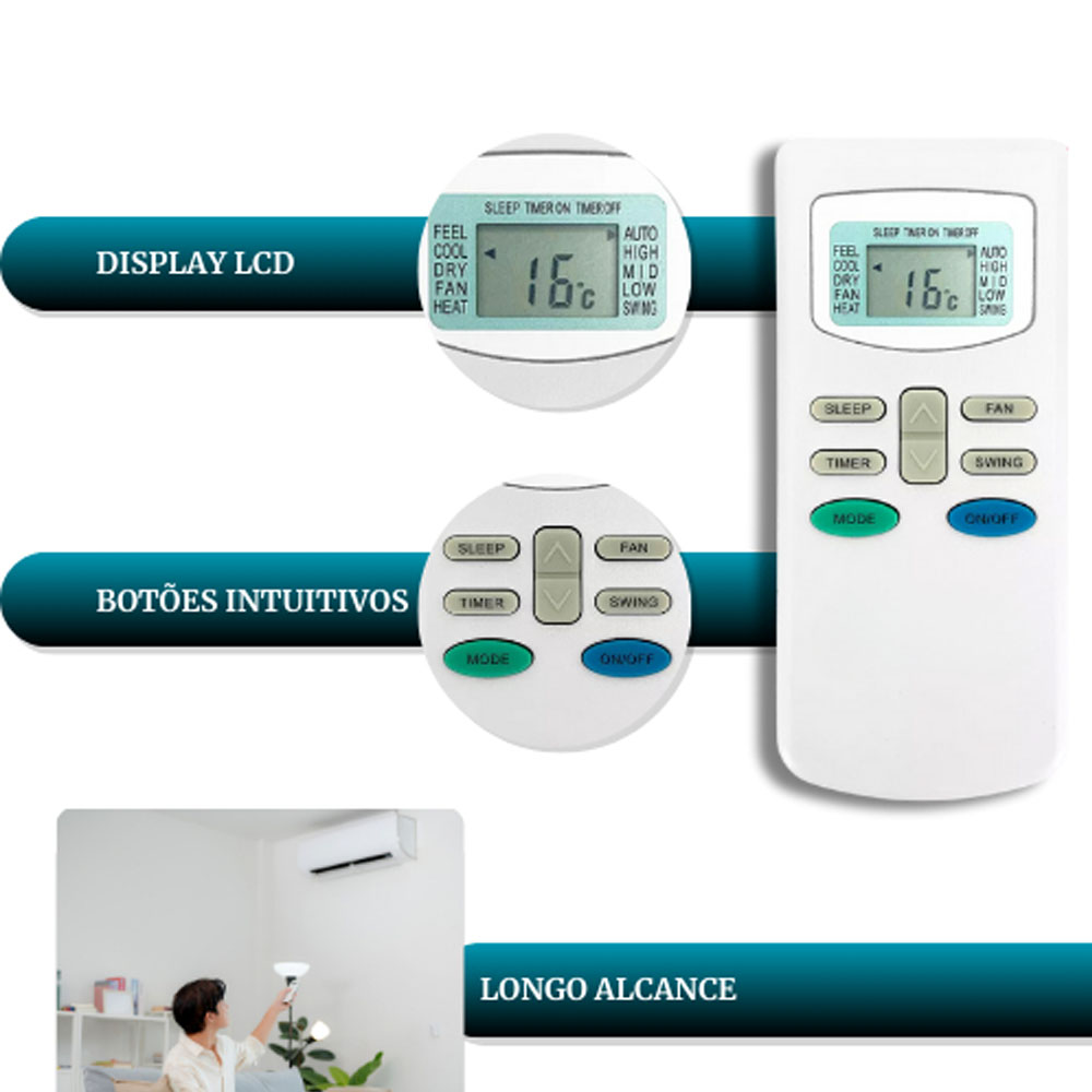 ALANK Remote control split air conditioners Tcl Philco and Hyundai ...