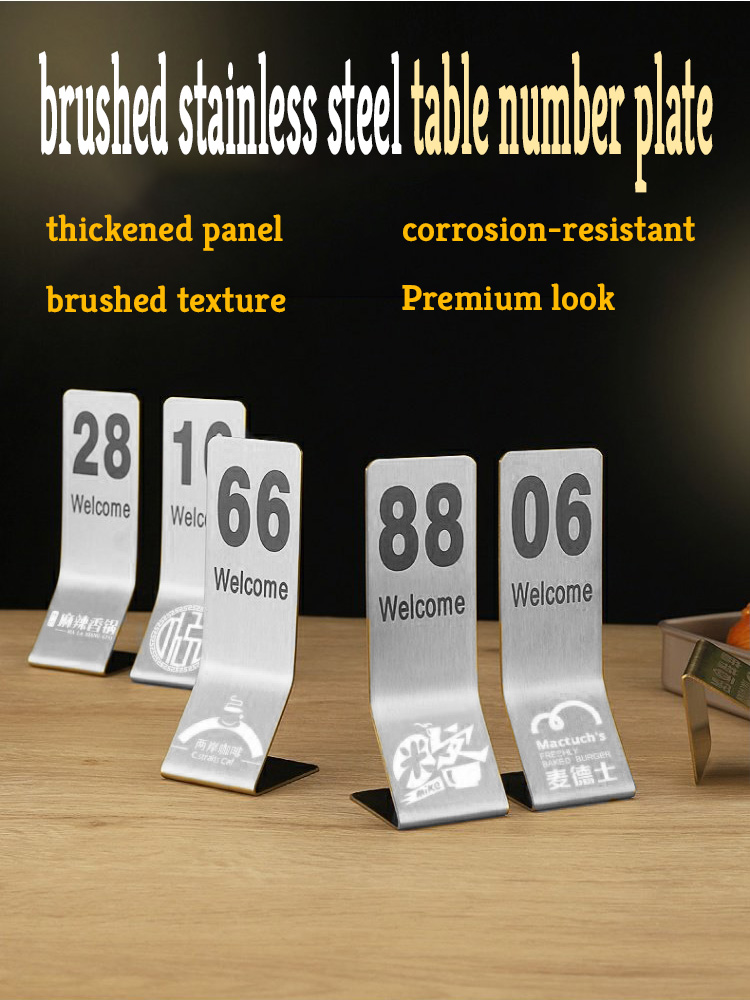 Table Numbers 1-30 Stainless Steel Restaurant Table Numbers，for ...