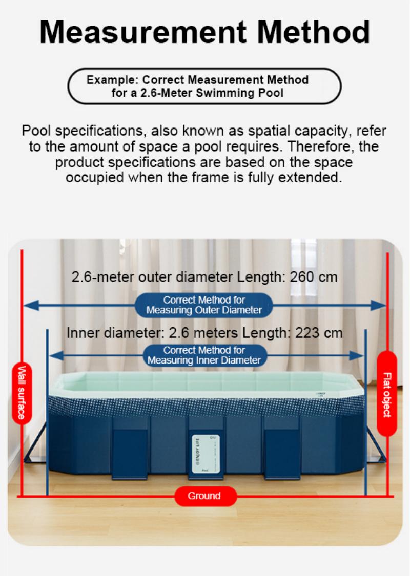 Required Swimming Pool For Family Foldable Swimming Pool For Kids Non ...
