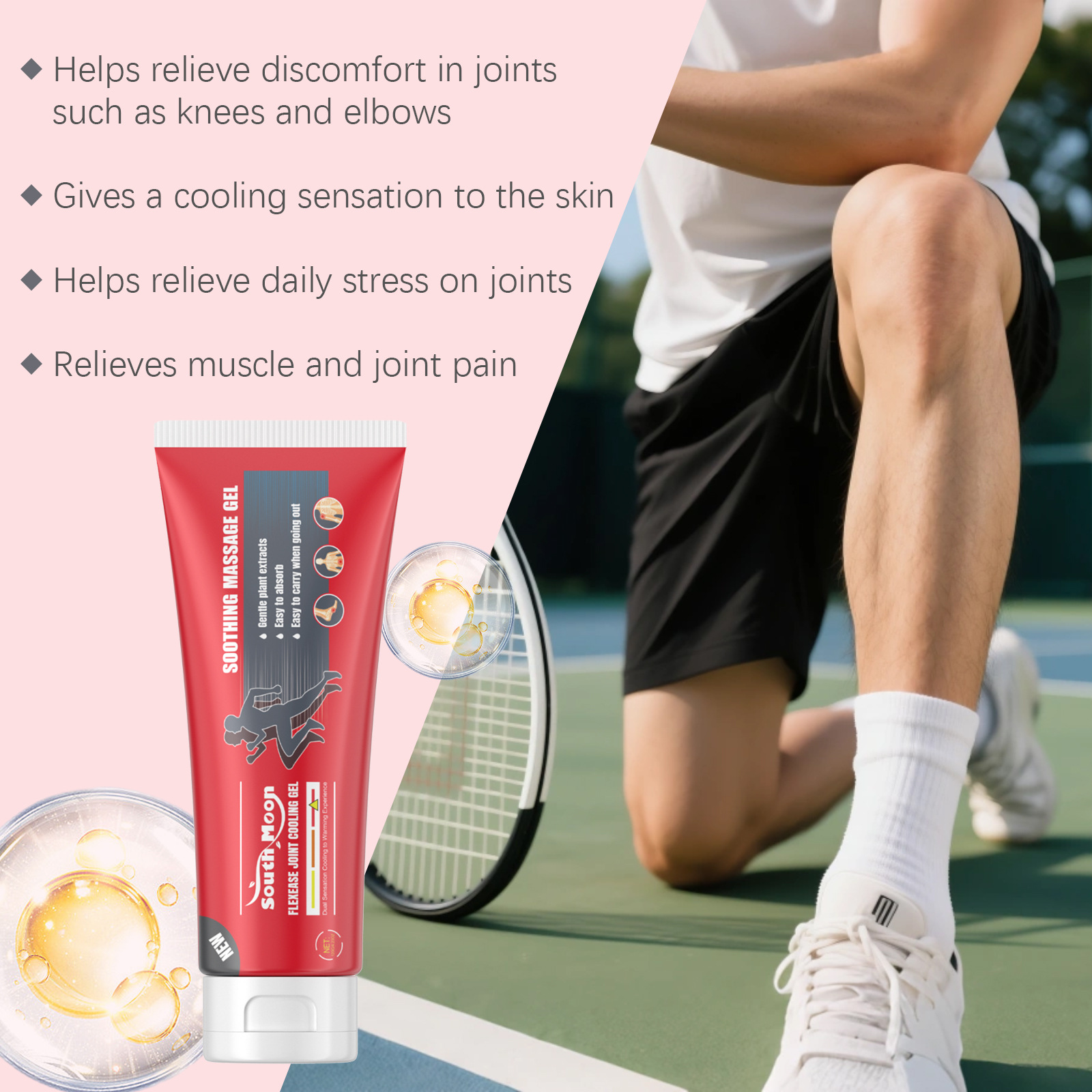 Smoothing Muscle Gel 120g for Relief on Knees, Neck, and Feet | Shopee ...