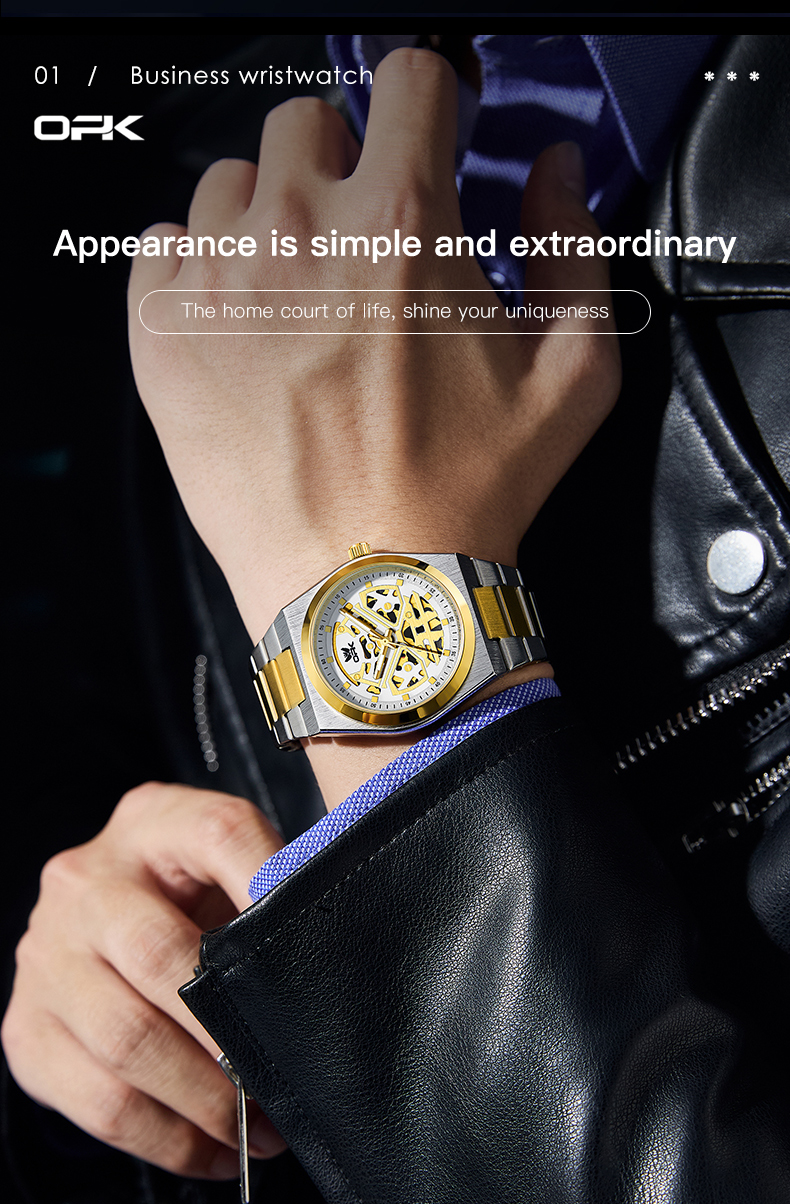 OPK Watch For Men Waterproof Original With Box Relo Stainless Steel ...