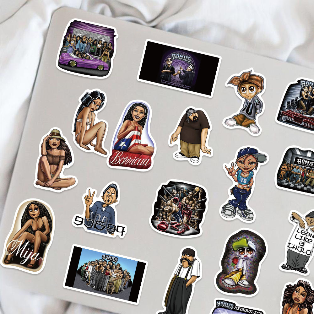 50pcs Homies Stickers Homies Cholo Chicano Graffiti DIY Luggage Laptop ...