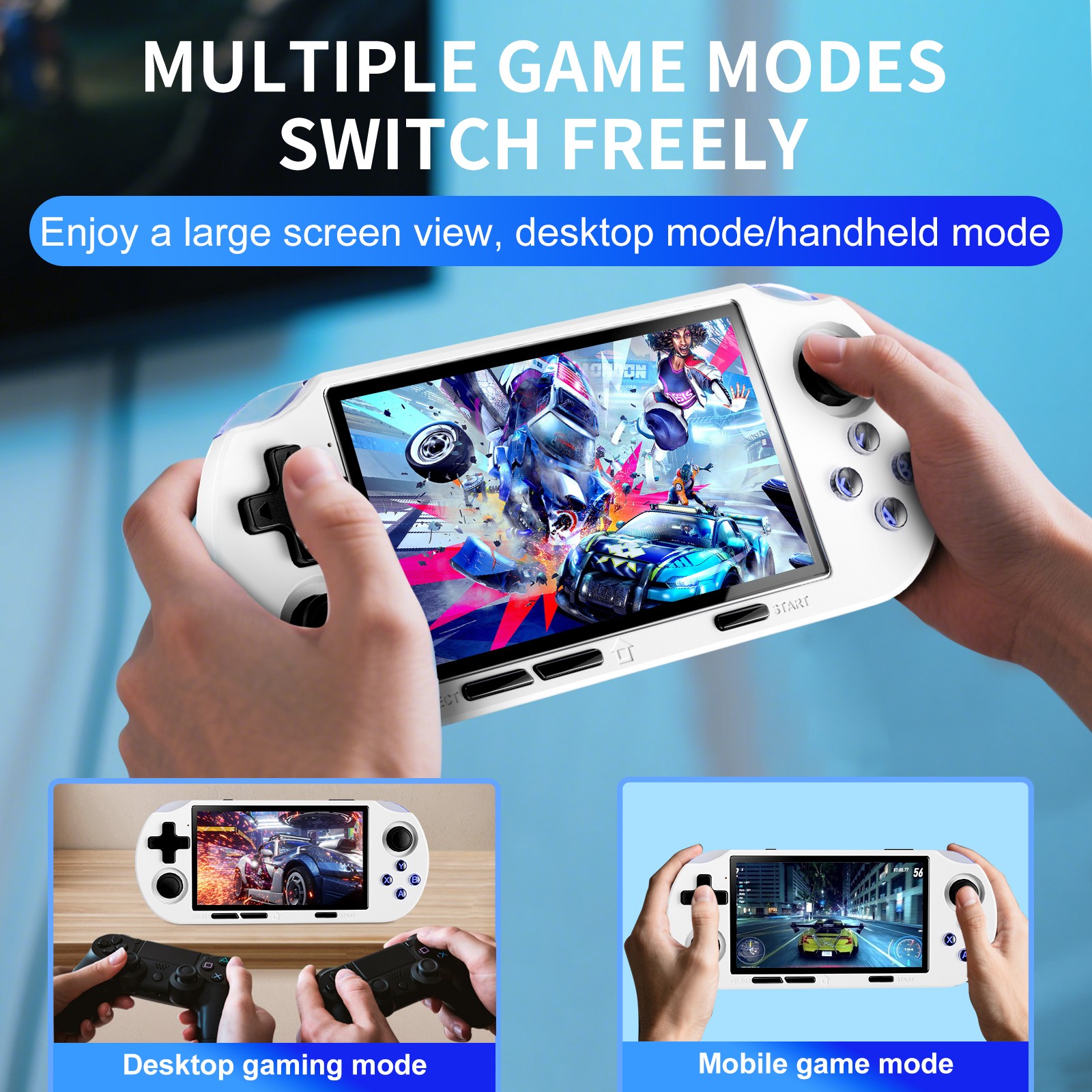 ANS16 Portable Handheld Game Console 4.5 Inch IPS Screen Retro Video ...