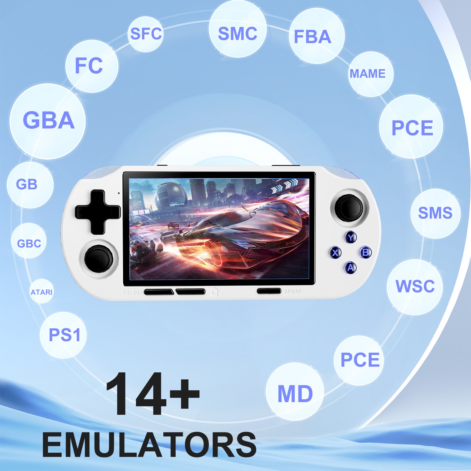 ANS16 Portable Handheld Game Console 4.5 Inch IPS Screen Retro Video ...