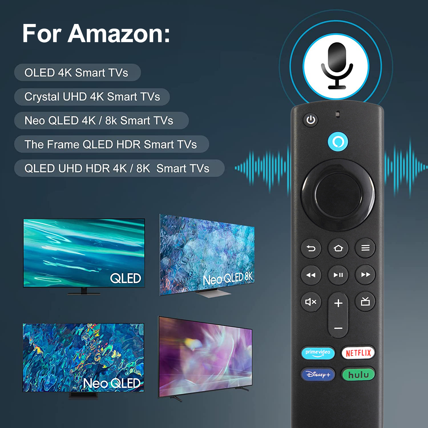 Universal Voice Remote Control L5B83G 3rd GEN for TV Amz Smart TVs ...