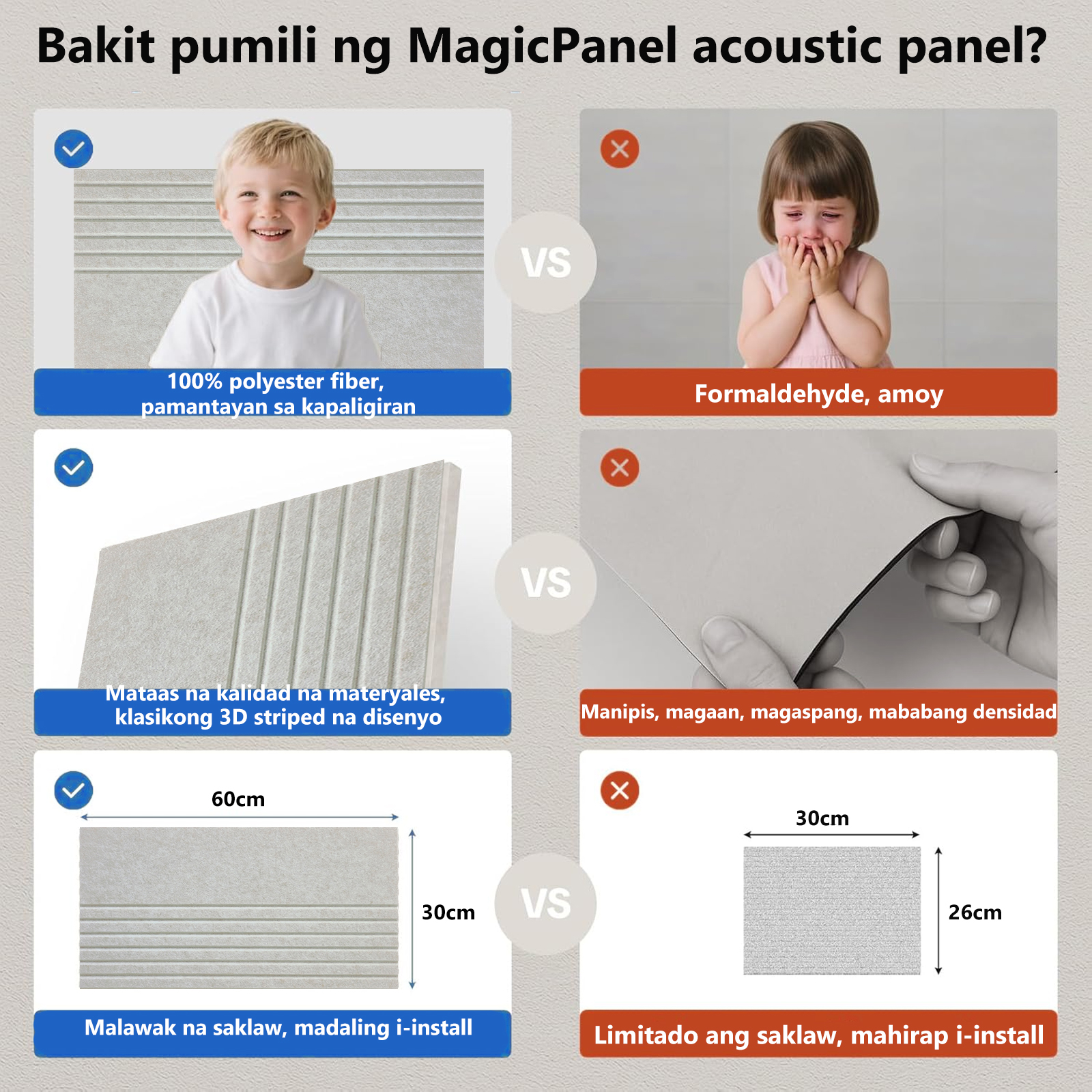 Polyester Sound Acoustic Panels Soundproof Board Room Indoor Bedroom ...