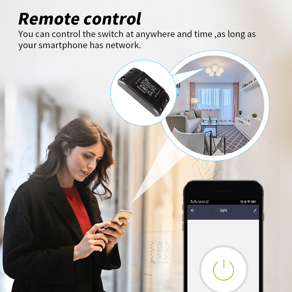 WiFi Smart Switch for tuya Breaker Domotic LED Light Controller Smart ...