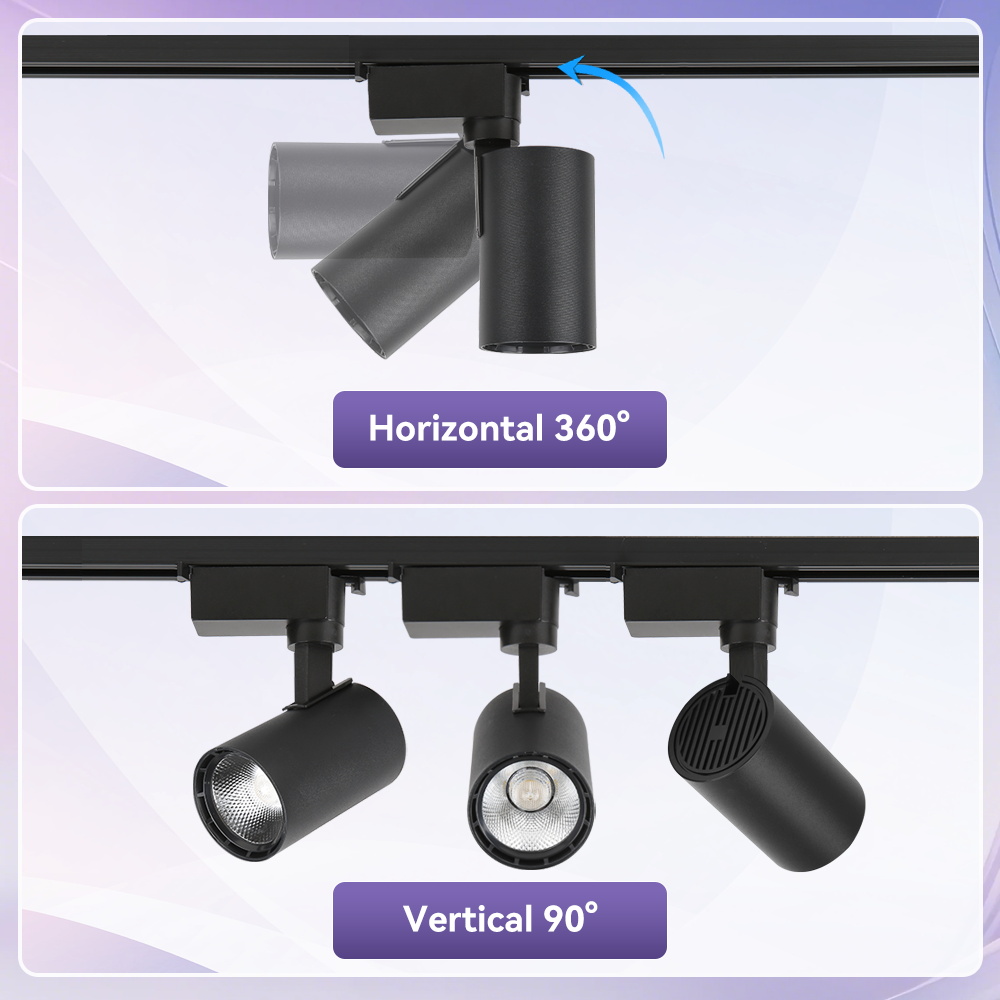 Led Track Light 3 Color Track Lamp Rail Ceiling Spotlight Home Kitchen ...