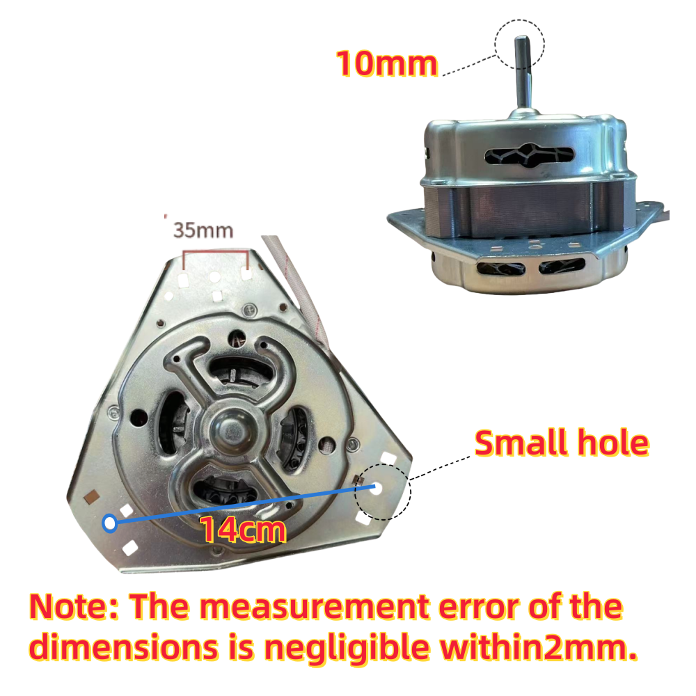 Washing Machine Motor 12mm(200W) & Dry motor spin 10mm(100W) Universal ...