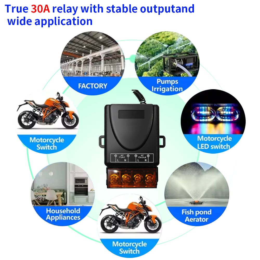 3000m remote controller 220V controller water pump gate door control ...