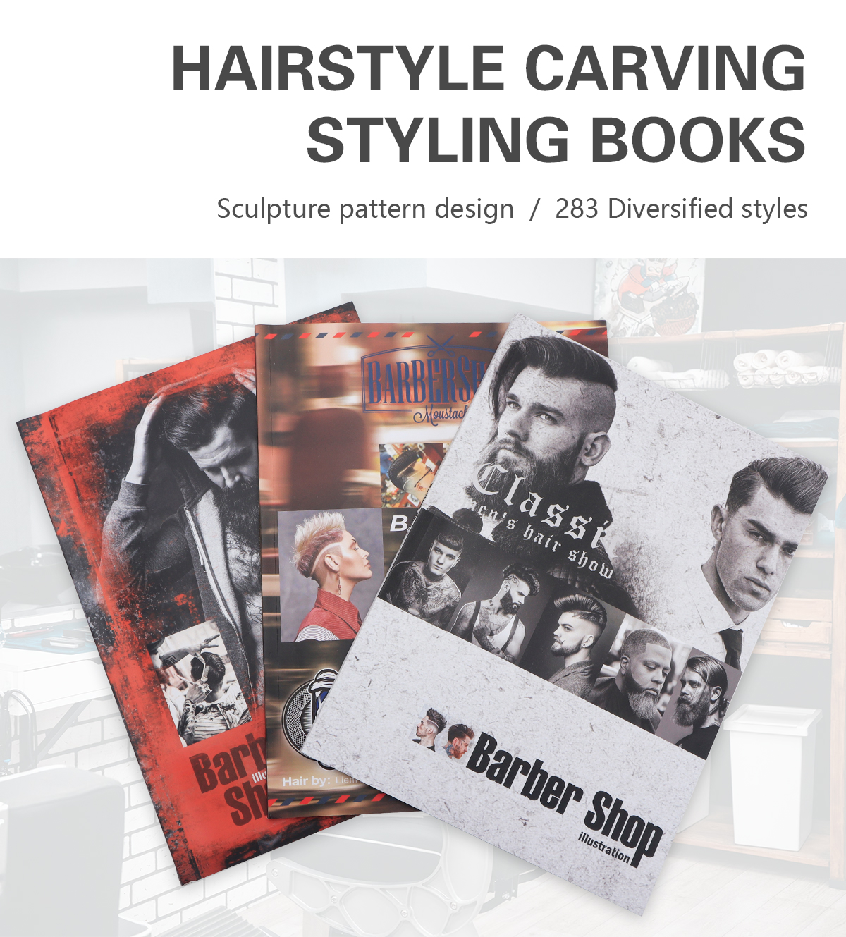 Salon Men'S Hairstyle Album European And American Oil Head Carving Book ...
