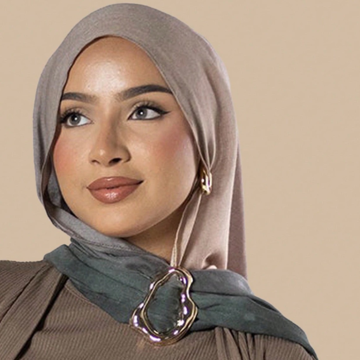 T-shirt Tie Clips, Silk Scarf Ring Clip for Women Fashion Metal Round ...