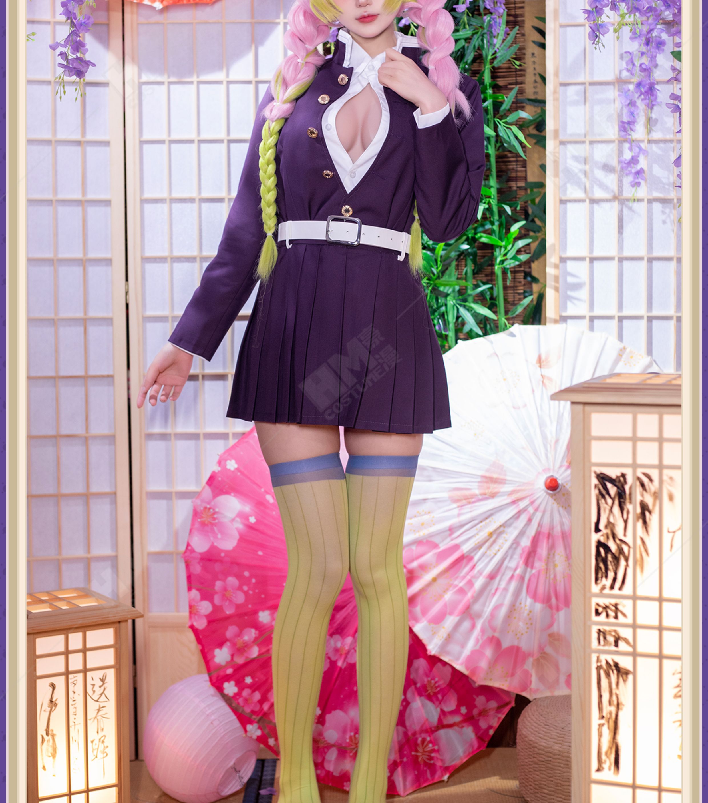 🇵🇭READY STOCK🇵🇭 Demon Slayer Mitsuri Kanroji Cosplay Costume Love ...