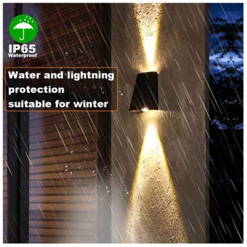 【Fast Shipping】LED Outdoor Solar Wall Light Waterproof Garden ...