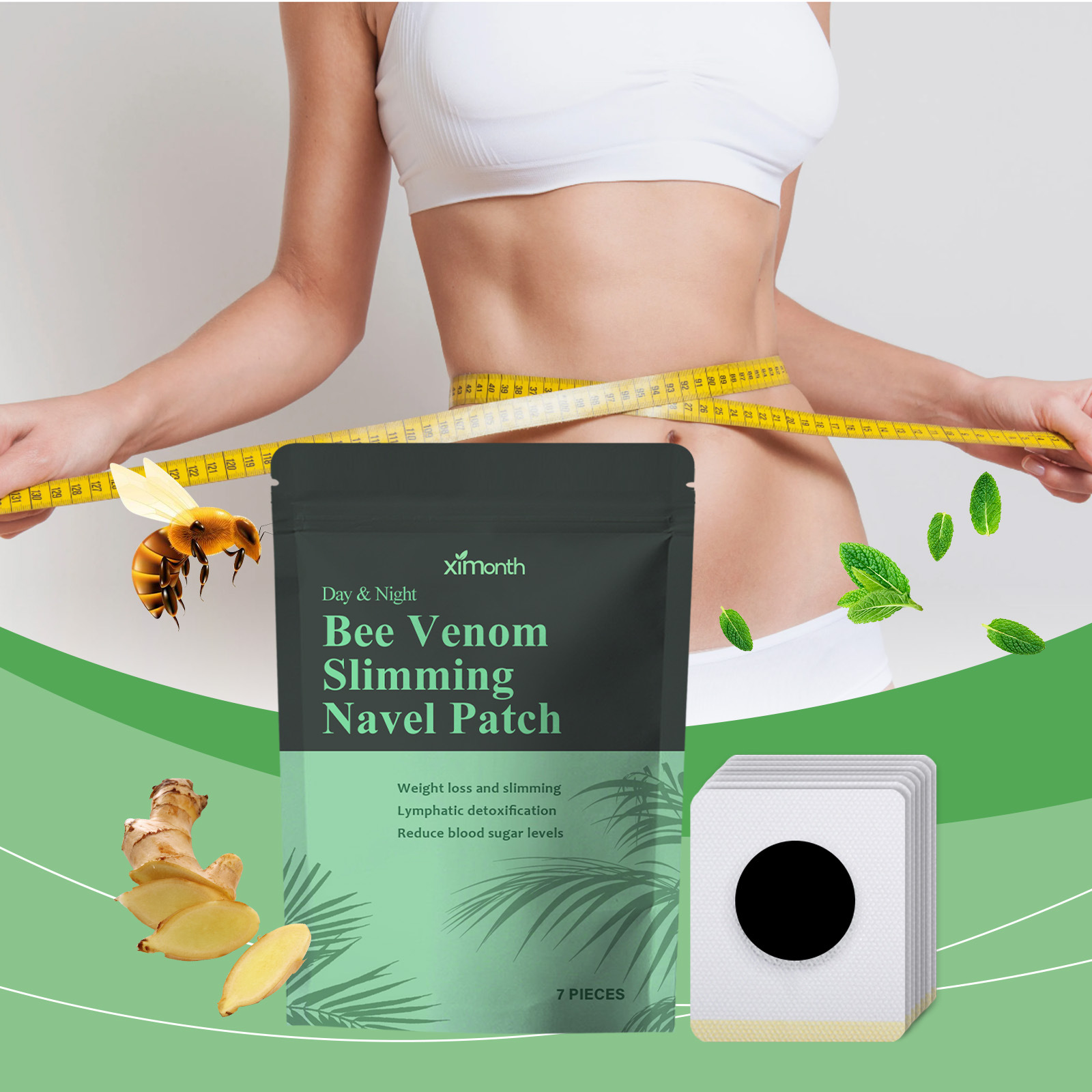 Bee Venom Navel Patch Skincare Patches, BeeVenom Belly Button Patches ...