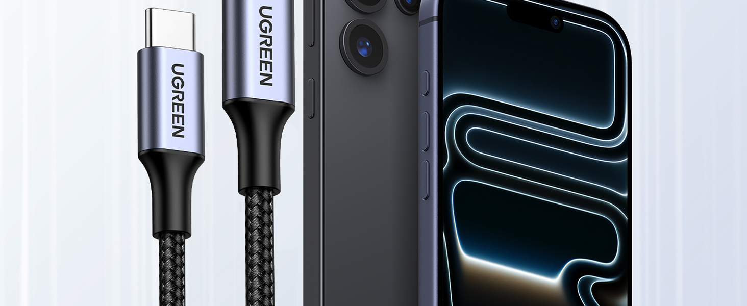 UGREEN 100W USB C Cable for MacBook Pro iPhone 17 Series for Samsung ...