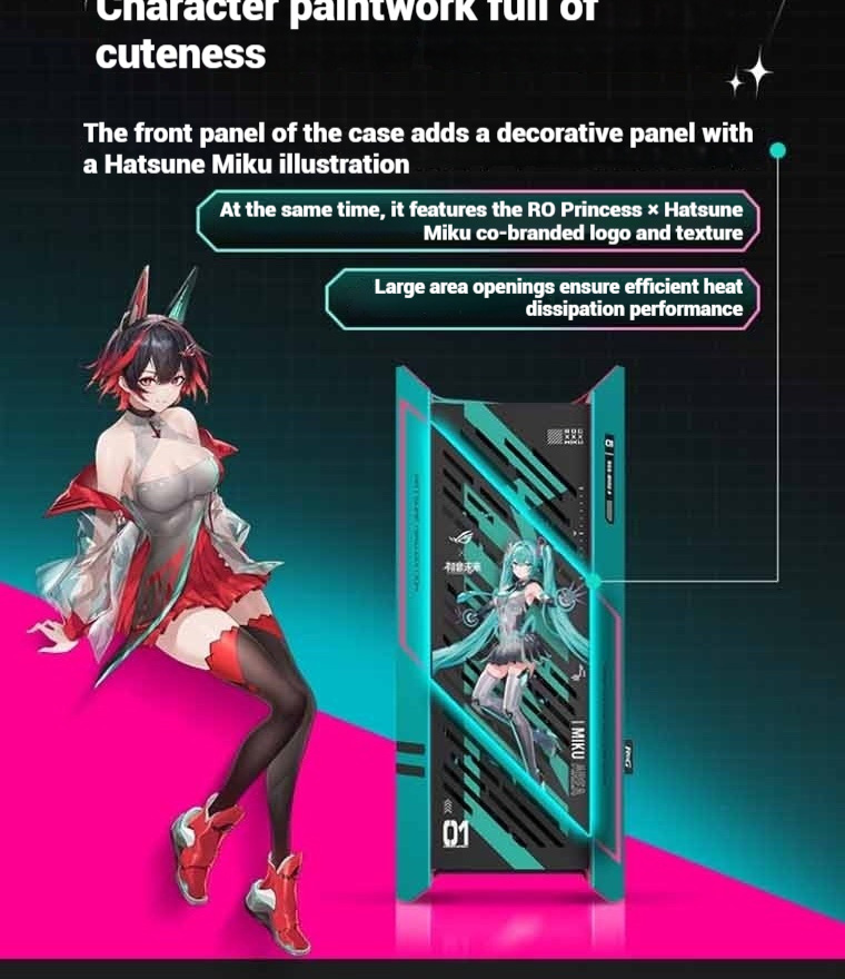 ASUS ROG GX601S Helios RO girl x Hatsune Miku Future Edition co branded ...