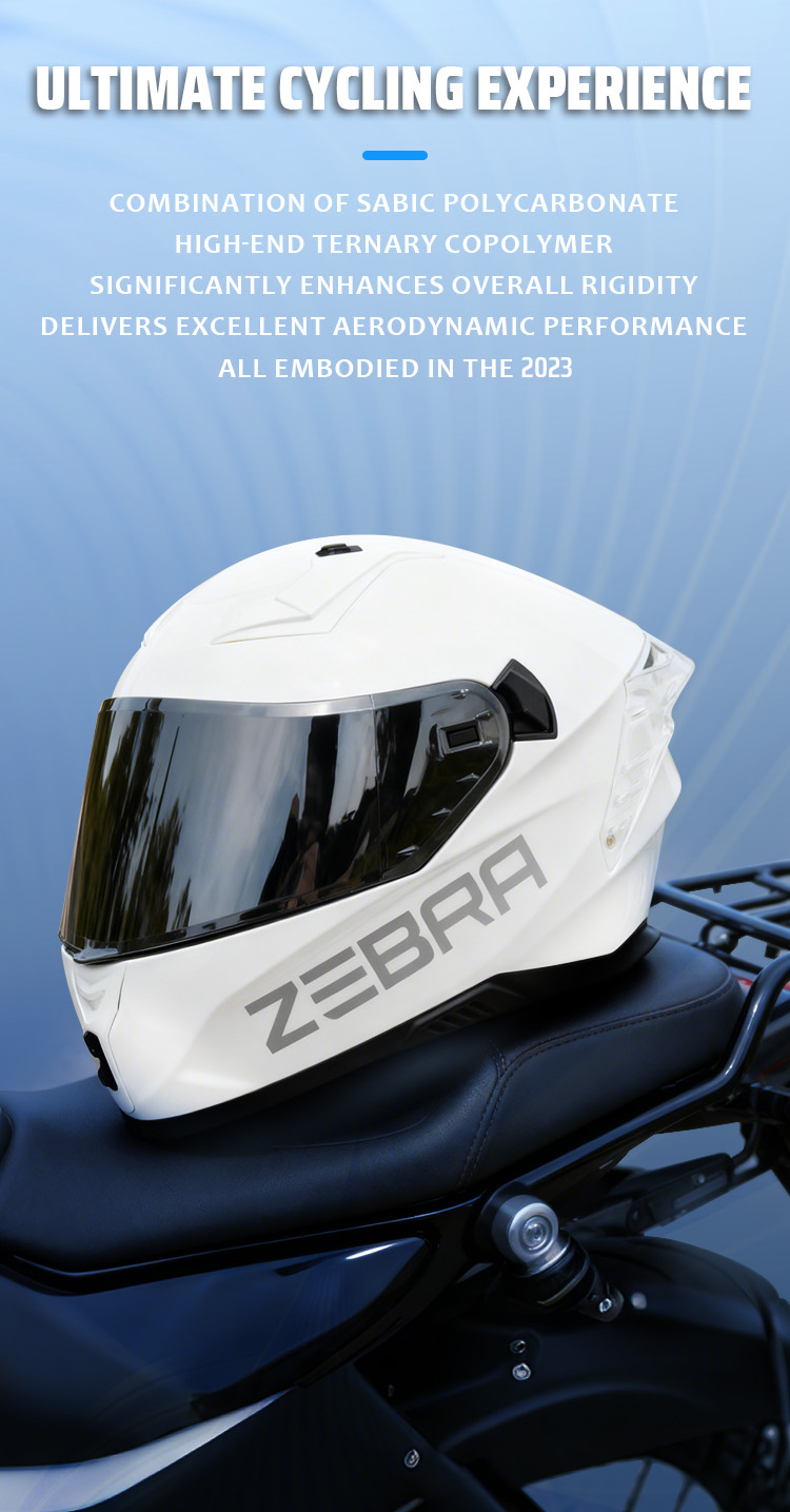 ZEBRA 2023 PLAIN full face helmet motorcycle dual visor for women with ...