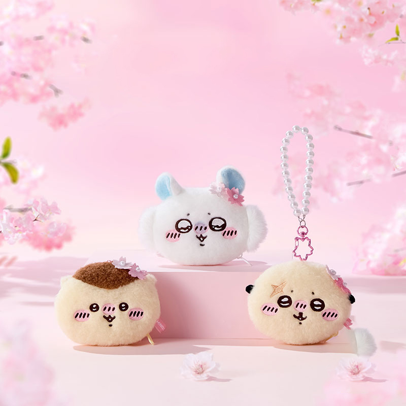 MINISO Chiikawa Series - Cute Plush Coin Purse Charm Usagi Momonga ...