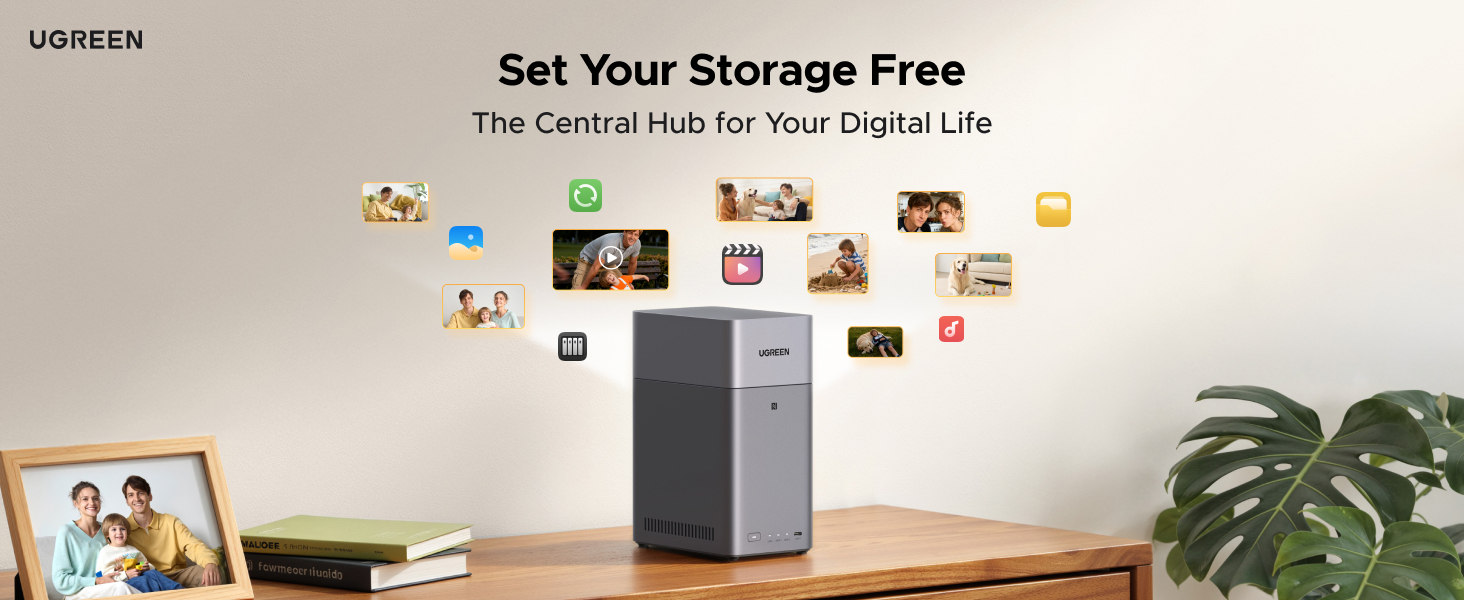 UGREEN NASync DH2300 2-Bay Desktop NAS Network Attached Storage Support ...