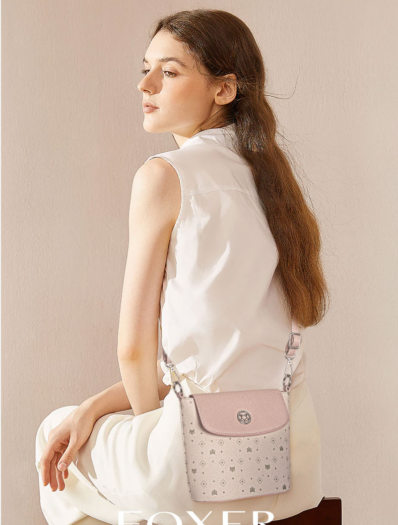 FOXER Shoulder Bag Fashion Print Large Capacity Crossbody Bag Lady ...