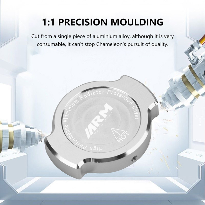 Motorcycle ARM Radiator Cap Cover Universal Full CNC Aluminum With ...
