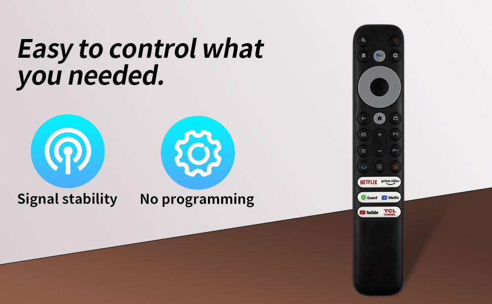 B RC902V FMR4 Replacement Remote for TCL Mini-LED QLED 4K UHD Smart ...